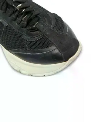JIMMY CHOO Raine Leather Mesh Sneakers