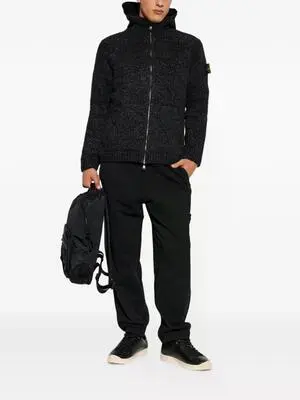Stone Island Logo Patch Hooded Jacket