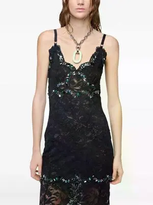 Rabanne Lace Sequin-embellished Dress