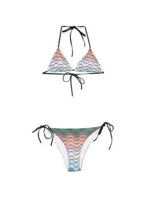 Missoni Zig-zag Lurex Bikini - Orange