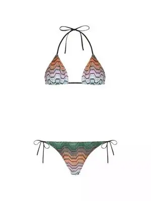 Missoni Bikini In Viscose Lamé Blend - Orange