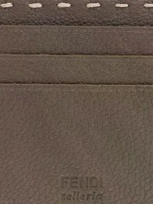 Fendi Selleria Leather Card Holder