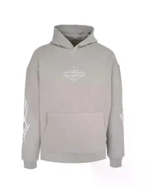 EXIT SOCIETY Graphic-print Hoodie - Neutrals