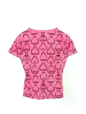 Hermès Fantaisie D'etrier T-shirt - Pink