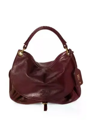Miu Miu Rendez-vous Leather Bag - Red
