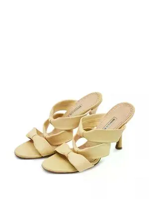 Manolo Blahnik Bow-effect Leather Sandals