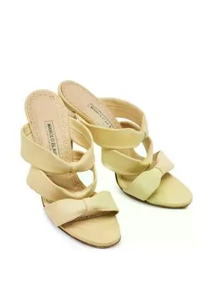 Manolo Blahnik Bow-effect Leather Sandals
