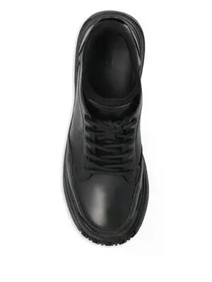 Fendi Logo-embossed Leather Derby Shoes