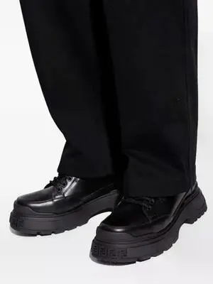 Fendi Logo-embossed Leather Derby Shoes