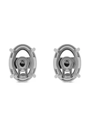 Balenciaga Oval Stud Earrings