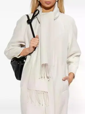 Balenciaga Cashmere Coat With Scarf Detail