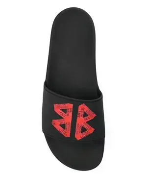 Balenciaga Logo-print Slides