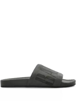 Balenciaga Logo Print Slides