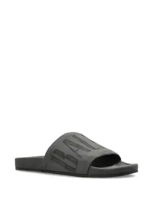 Balenciaga Logo Print Slides