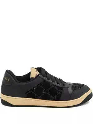 Gucci Embellished Lace-up Sneakers - Black