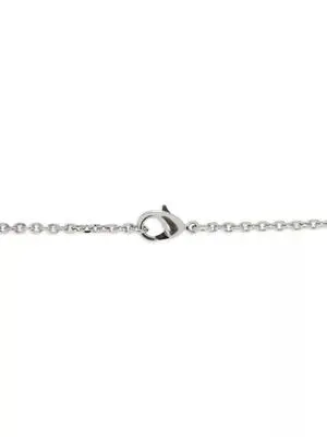 Balenciaga Tone Charm Pendant Necklace - Silver