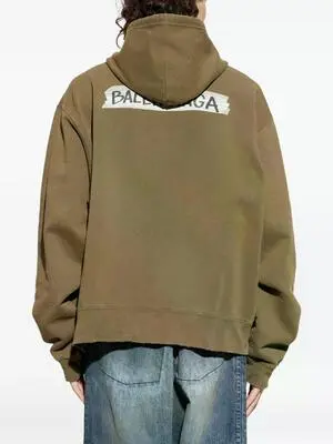 Balenciaga Masking Tape Zip-up Hoodie