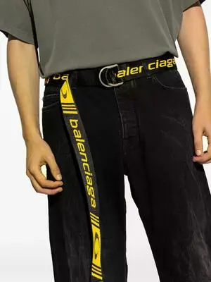 Balenciaga Logo Double-ring Belt