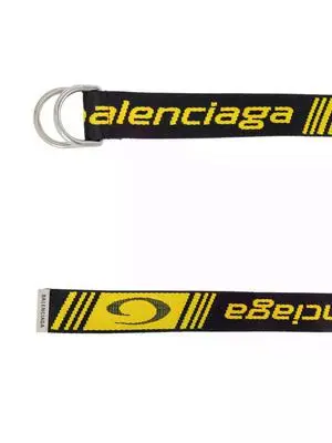 Balenciaga Logo Double-ring Belt