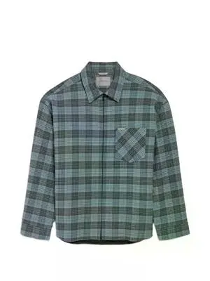 Balenciaga Checked Shirt - Blue