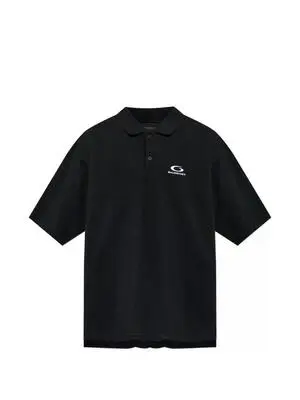 Balenciaga Logo-detail Polo Shirt - Black