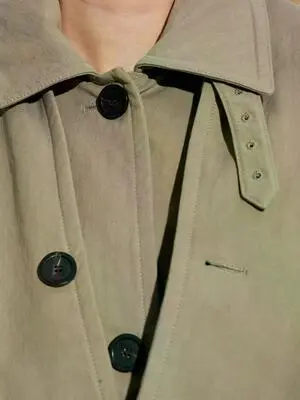 Balenciaga Flipped Hooded Trench Coat