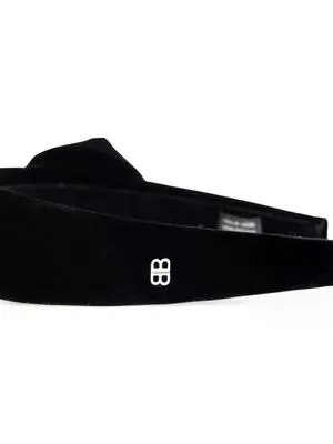Balenciaga Logo Plaque Headband