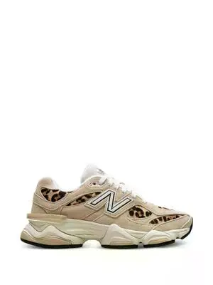 NEW BALANCE 9060 Leopard-print Sneakers - Neutrals