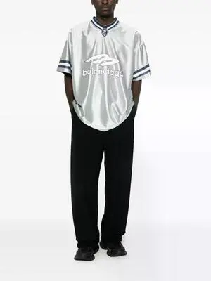 Balenciaga Logo V-neck T-shirt