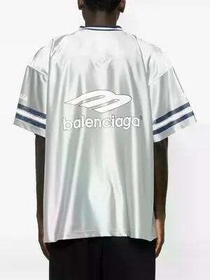 Balenciaga Logo V-neck T-shirt