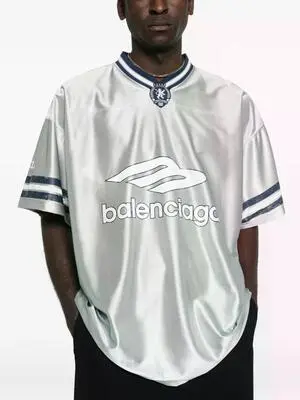 Balenciaga Logo V-neck T-shirt