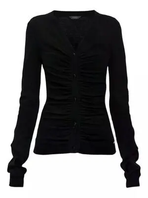 Balenciaga V-neck Cardigan - Black