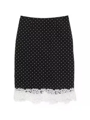 ROTATE BY BIRGER CHRISTENSEN Floral Lace Midi Skirt
