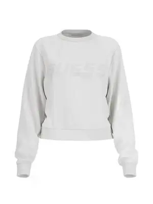 Guess Rhinestone Embellished Logo Sweatshirt