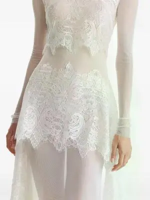 2310 STUDIO Lace-trimmed Maxi Dress
