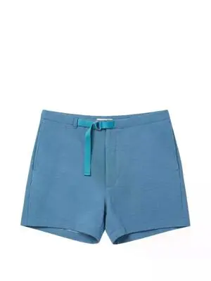 Auralee Belted D-ring Buckle Shorts - Blue