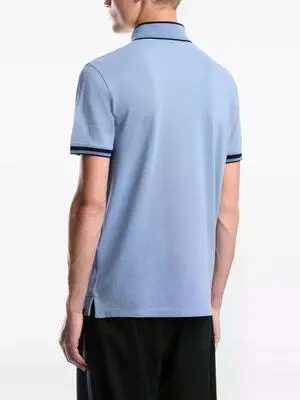 Emporio Armani Logo-embroidered Polo Shirt - Blue