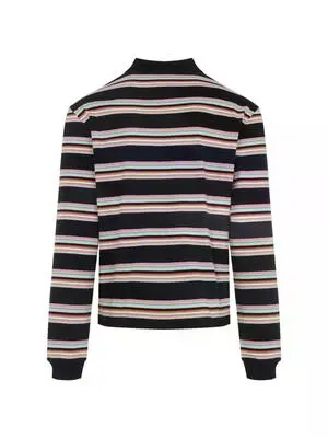 Marni Striped Long-sleeve Polo Shirt