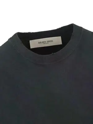GOLDEN GOOSE Bleached Logo Embroidered T-shirt