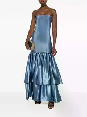 L'IDEE Strapless Tiered Maxi Dress