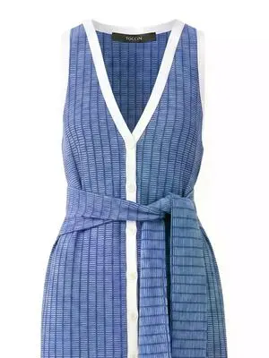 TOCCIN Bex Tie-front Dress - Blue