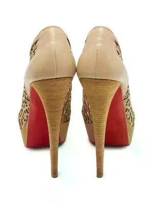 CHRISTIAN LOUBOUTIN Pampas Laser-cut Platform Pumps