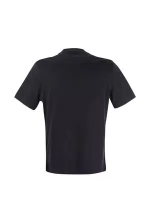 Brunello Cucinelli Graphic-print Cotton T-shirt - Blue