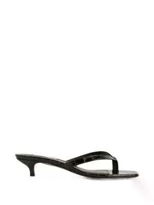 TOTEME Croc-effect Kitten-heel Sandals
