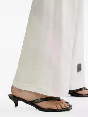 TOTEME Croc-effect Kitten-heel Sandals
