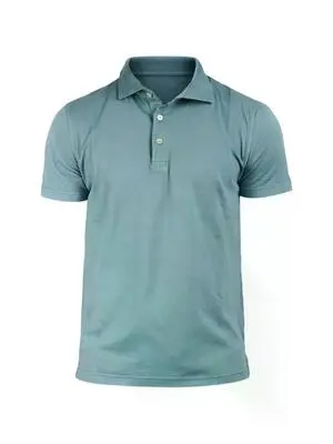 Fedeli Jersey Polo Shirt - Blue
