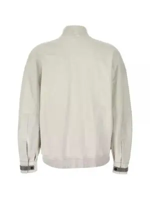 Brunello Cucinelli Zip-up Panelled Jacket - Neutrals