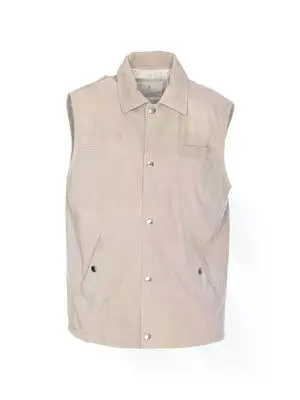 Brunello Cucinelli Sleeveless Leather Jacket