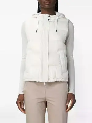 Brunello Cucinelli Padded Hooded Gilet - Neutrals