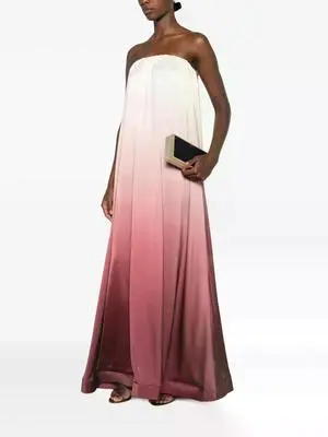L'IDEE Costiera Ombré Strapless Maxi Dress